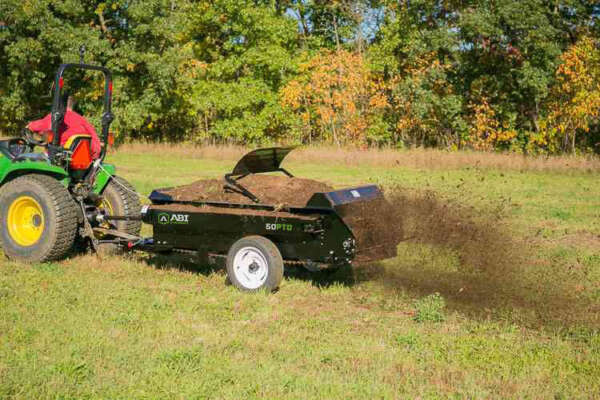 PTO Manure Spreader, 50 CuFt - Small Manure Spreader For Sale by ABI