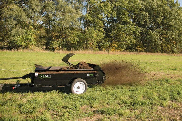 PTO Manure Spreader, 50 CuFt - Small Manure Spreader For Sale by ABI