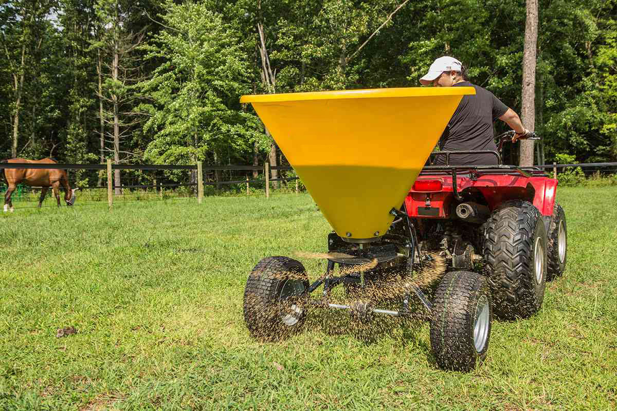 Ground Drive Spreader & Seeder, Spreaders ::ABI Attachments::