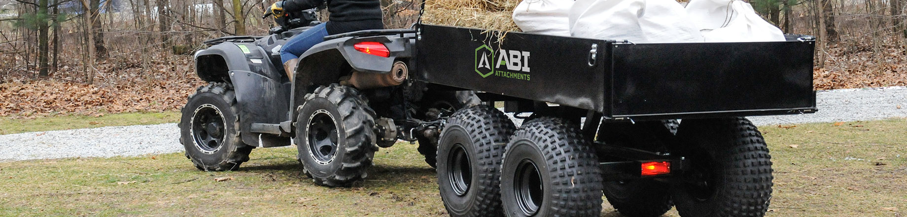 ATV Trailer: Four-Wheeler Utility Dump Trailer by ABI Attachments