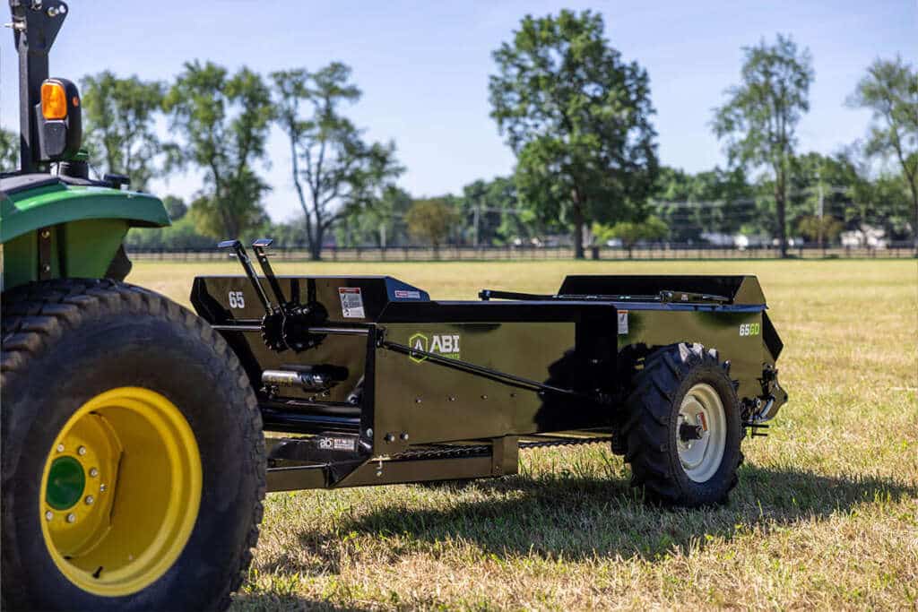 65ft³ Ground Driven Compact Manure Spreader for Sale - ABI Attachments