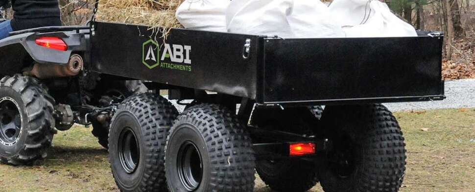 ATV Trailer: Four-Wheeler Utility Dump Trailer by ABI Attachments